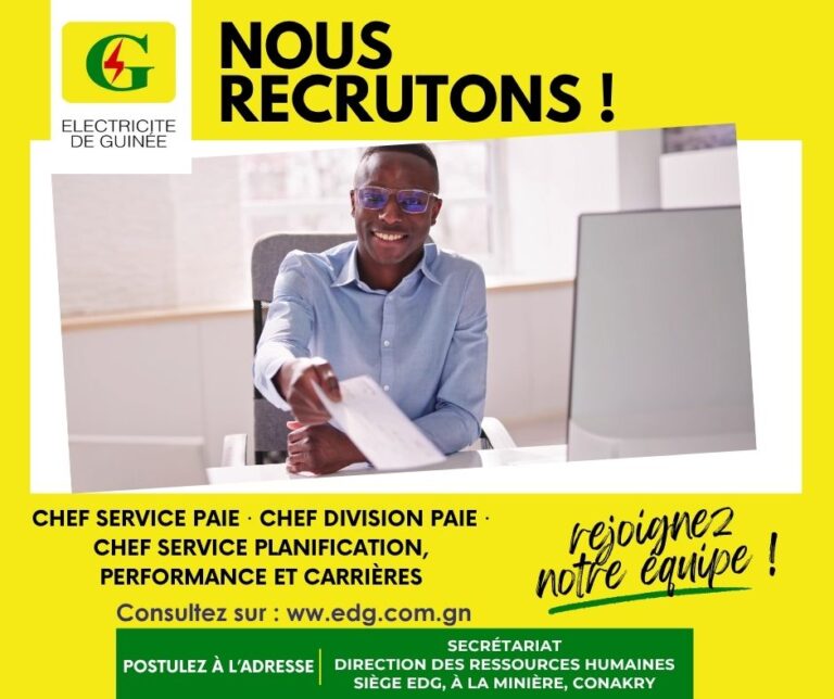 AVIS DE RECRUTEMENT À LA DIRECTION DES RESSOURCES HUMAINES ...